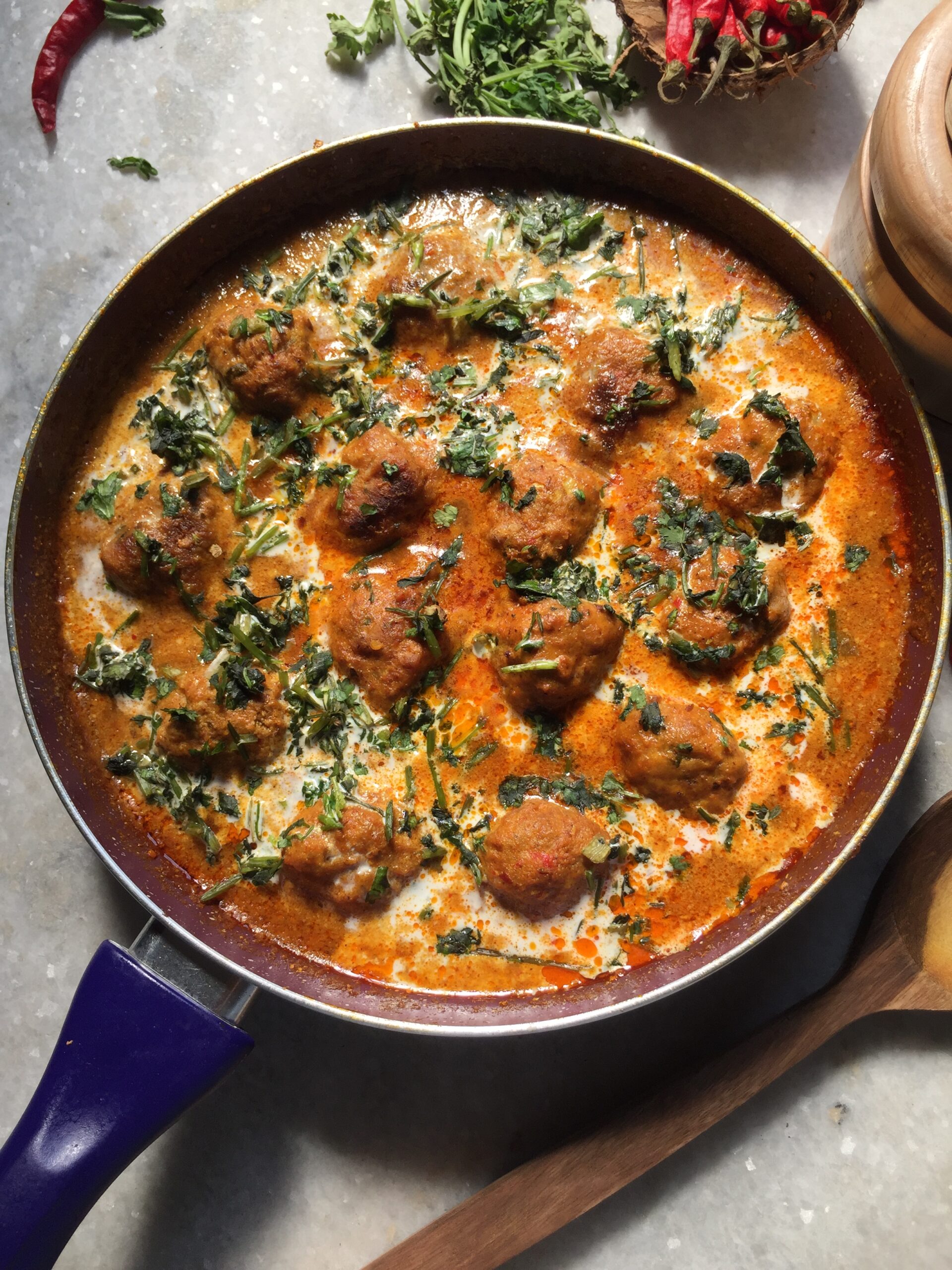 Chicken Meatball Malai Curry - kitchenstagram.com